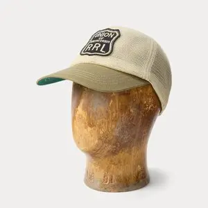 Ralph Lauren Logo-patch Mesh Trucker Cap - Brown/tan
