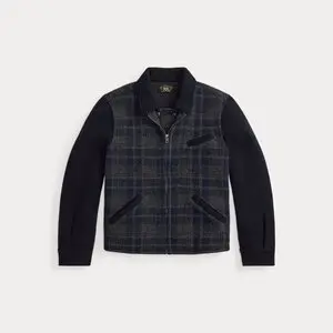 Ralph Lauren Plaid Wool Sweater Jacket