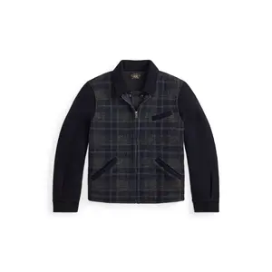 Ralph Lauren Plaid Wool Sweater Jacket