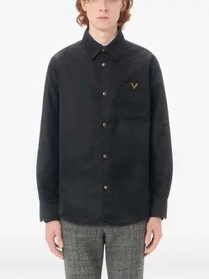 Valentino Garavani Nylon Shirt Jacket With Vgold