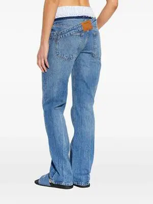 Alexander Wang Slim Fit Jeans With Boxer Detail - Blue