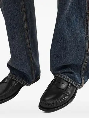 Prada Brushed Leather Loafers