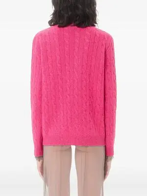 Valentino Garavani Wool Mouliné Cable-knit Sweater - Multicolor