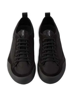Prada Speedrock Re-nylon And Suede Sneakers