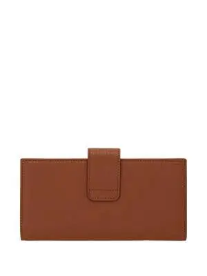 FERRAGAMO Grained Leather Continental Wallet