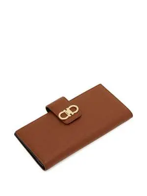 FERRAGAMO Grained Leather Continental Wallet