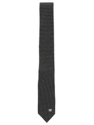 Valentino Garavani Yarn-dyed Silk Neck Tie - Black