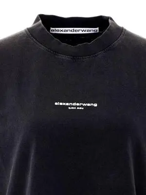 Alexander Wang Logo Print Cotton T-shirt