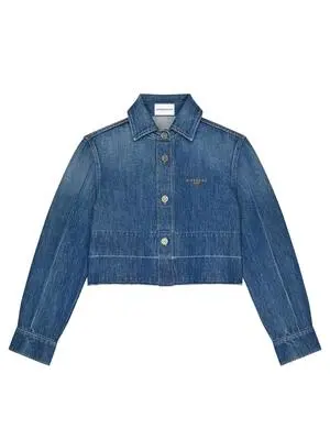 Givenchy Denim Shirt With Embroidered Signature