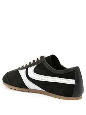 Dries Van Noten Suede Sneakers With Leather Inserts