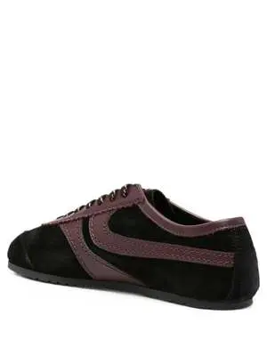 Dries Van Noten Suede Sneakers With Leather Inserts
