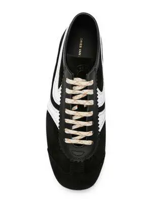 Dries Van Noten Suede Sneakers With Leather Inserts