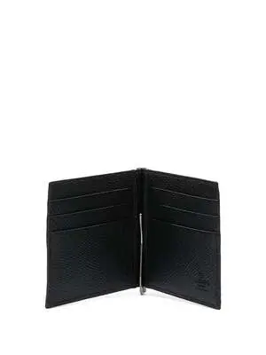 Valentino Garavani Vlogo Grained Leather Bi-fold Card Holder With Money Clip