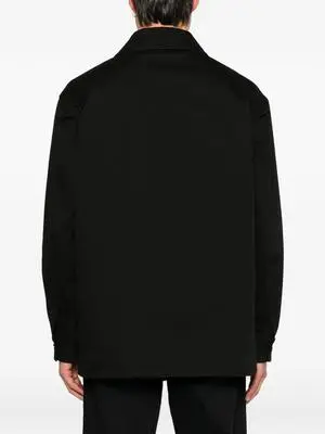 Valentino Garavani Cotton Gabardine Shirt Jacket With Vlogo