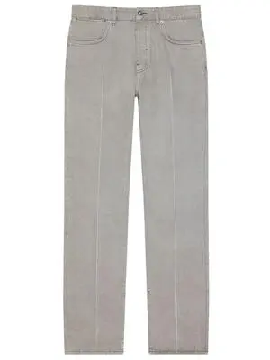 Givenchy Straight Fit Denim Pants - Gray