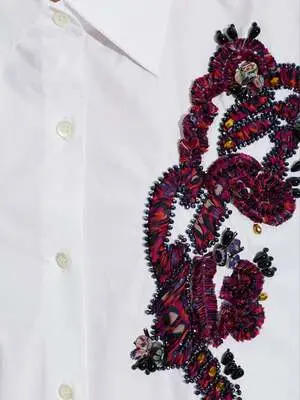 Dries Van Noten Embroidered Cocoon Shirt