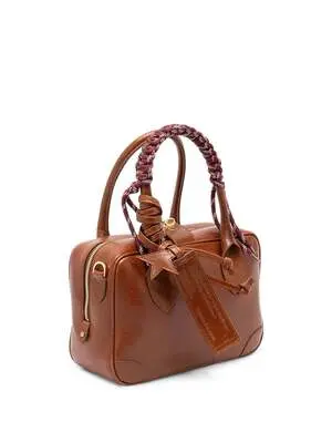 GOLDEN GOOSE Leather Belt Bag With Drawstring Detail - Brown
