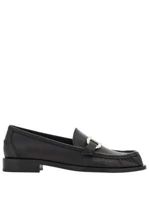 FERRAGAMO Gancini Ornament Loafers - Black
