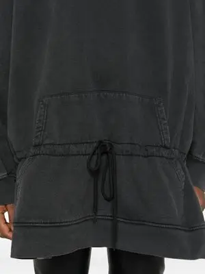 Alexander Wang Dropped Waist Hoodie Dress - Black