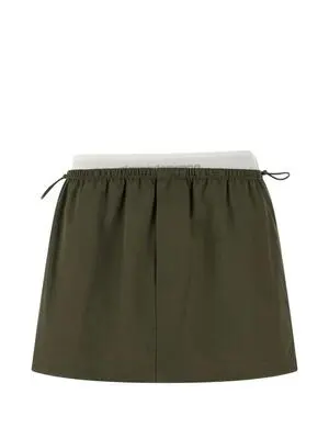 Alexander Wang Mini Logo Elasticated Skirt - Green