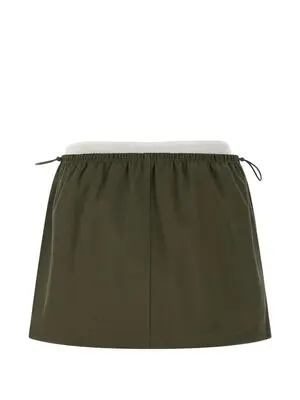 Alexander Wang Mini Logo Elasticated Skirt - Green