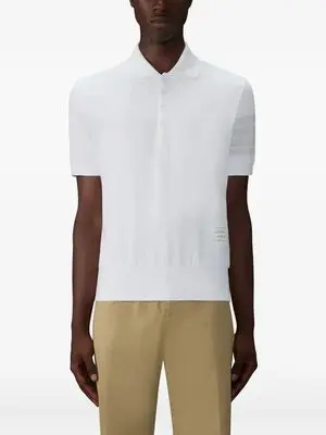 Thom Browne 4-bar Cotton Piqué Polo Shirt