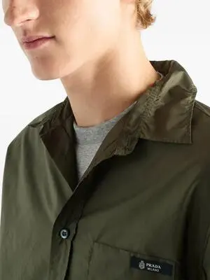 Prada Re-nylon Classic Fit Shirt - Green