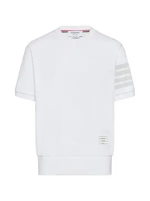 Thom Browne Cotton Jersey 4-bar T-shirt - White