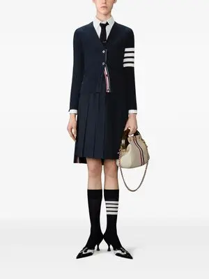 Thom Browne Pleated Wool Midi Skirt