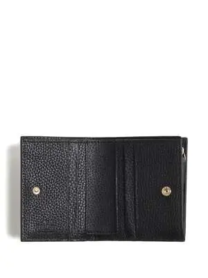 Valentino Garavani Rockstud Grainy Leather Flap Wallet
