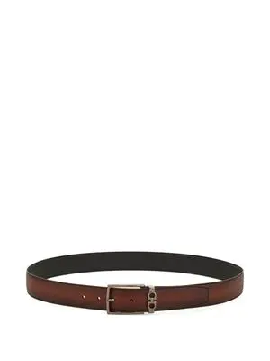 FERRAGAMO Cintura Double Square - Brown