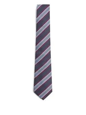Valentino Garavani Jacquard Regimental Silk Neck Tie - Blue