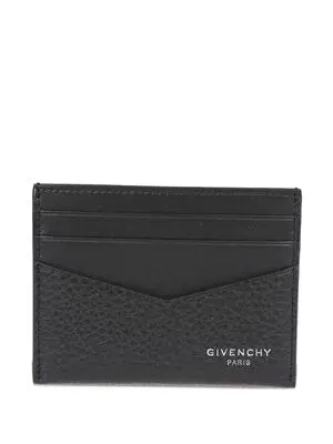 Givenchy Grained Leather Card Holder - Black