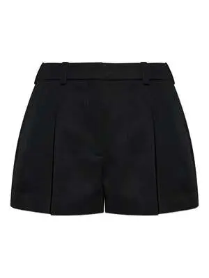 Givenchy Pleated Wool Shorts - Black