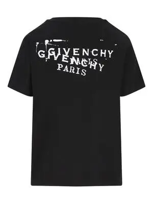 Givenchy Paris Logo Print T-shirt - Black
