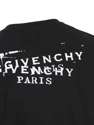 Givenchy Paris Logo Print T-shirt - Black