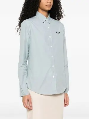 Miu Miu Check Pattern Poplin Shirt