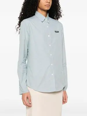 Miu Miu Check Pattern Poplin Shirt