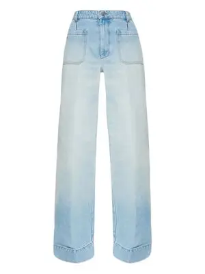 Victoria Beckham Alina Regular Fit Jeans - Blue