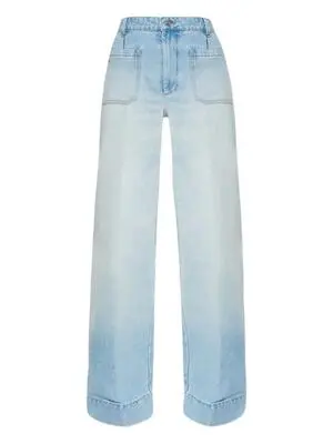 Victoria Beckham Alina Regular Fit Jeans - Blue