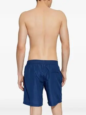 Dolce & Gabbana Boxer Da Mare Medio Con Placca Logata