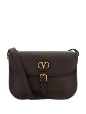 Valentino Garavani Antibes Leather Shoulder Bag - Brown