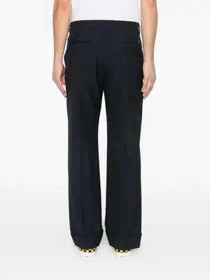 Valentino Garavani Wool Formal Trousers - Blue