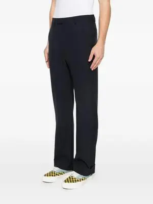Valentino Garavani Wool Formal Trousers - Blue
