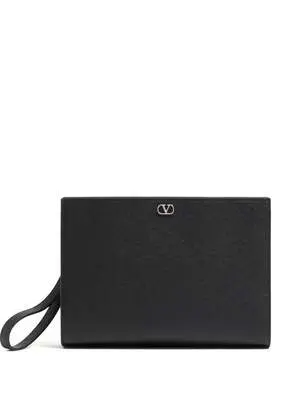Valentino Garavani Pouch V Logo - Black