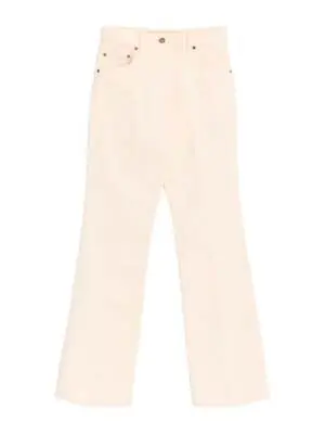 Valentino Garavani Flared Denim Jeans - White