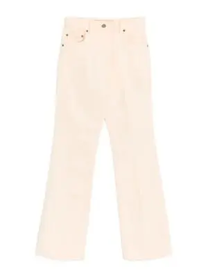 Valentino Garavani Flared Denim Jeans - White