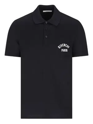 Givenchy Front Pocket Cotton Polo - Blue