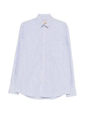 Valentino Garavani Striped Cotton Shirt - Blue