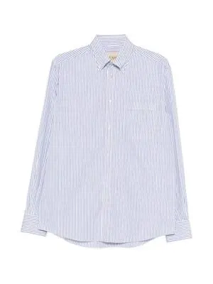 Valentino Garavani Striped Cotton Shirt - Blue